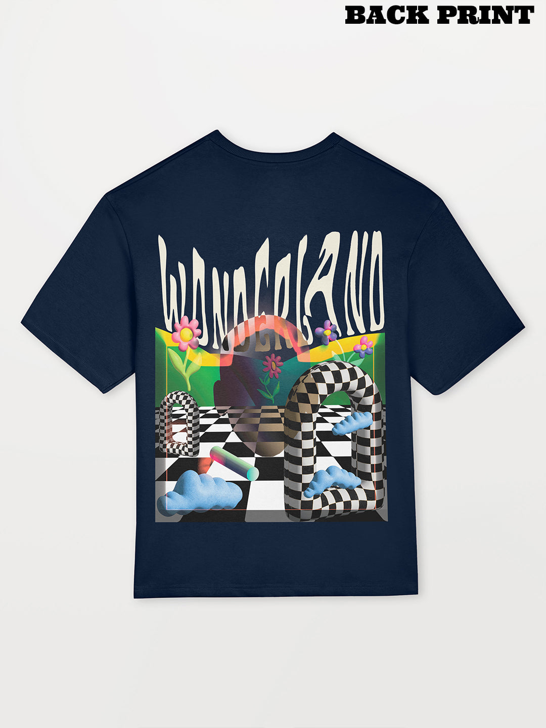 Wonderland Heavyweight Oversized T-Shirt [Unisex] - 280 GSM Midnight - Midnight LAW India