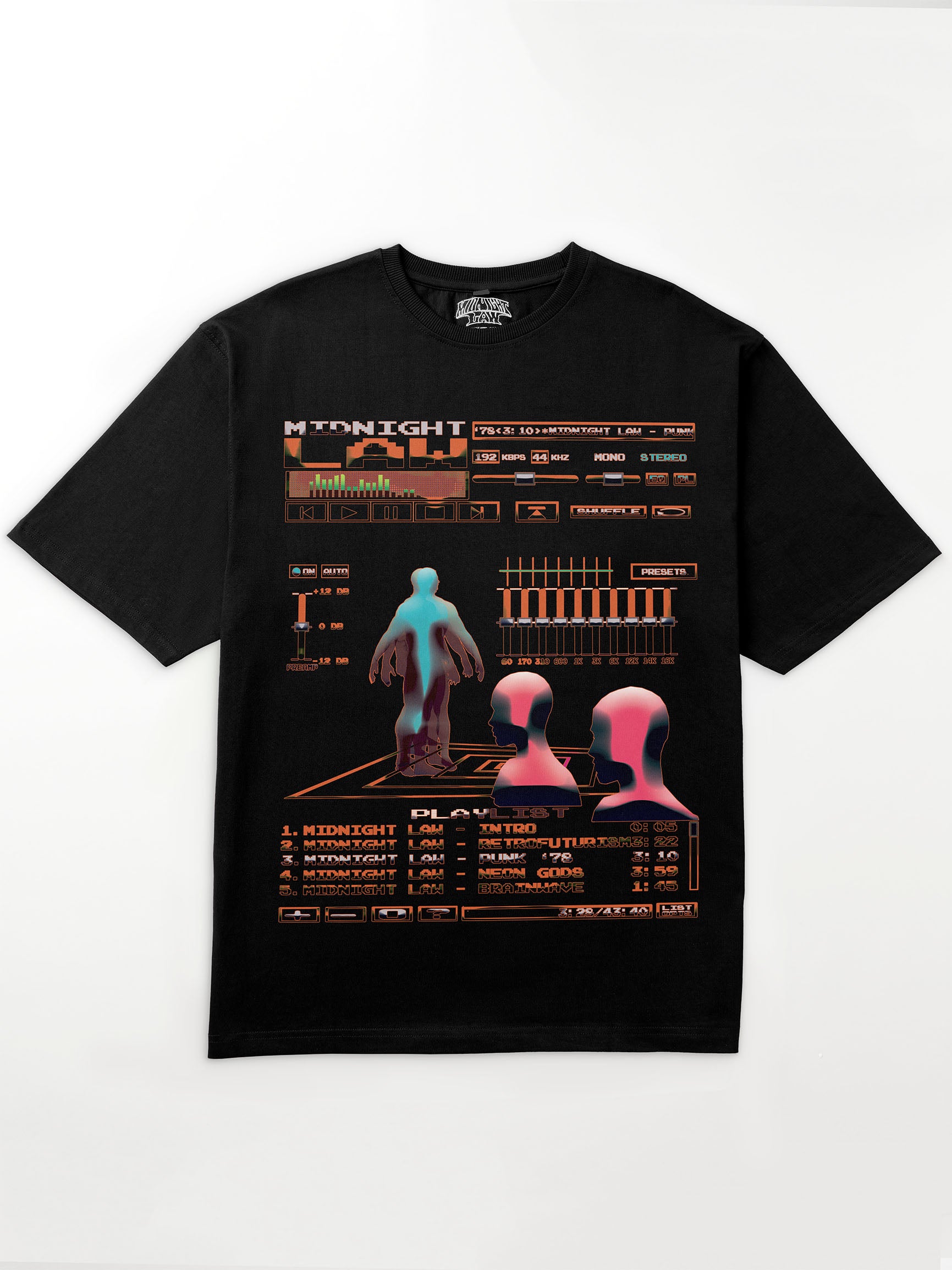 VHS Oversized T-Shirt | Midnight LAW India | Vintage Aesthetic | Oversized