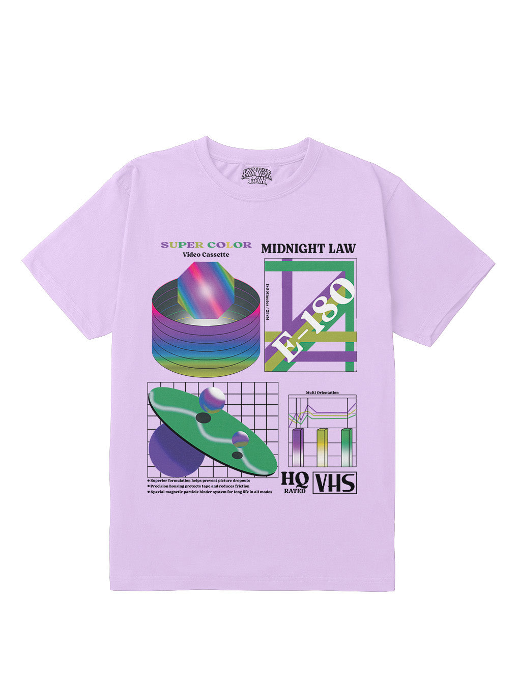 80s VHS T-Shirt - Midnight LAW India