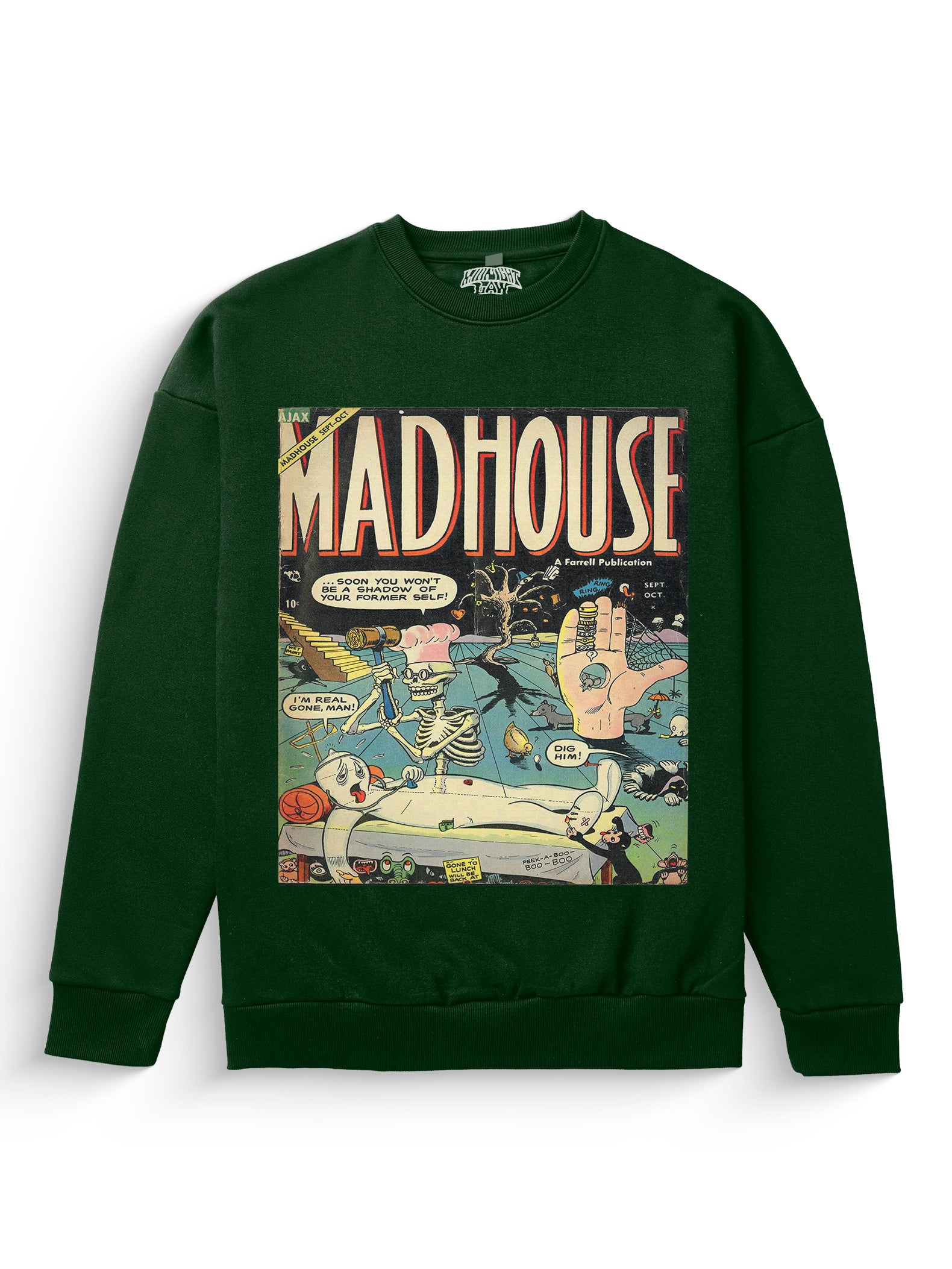 Madhouse Heavyweight Sweatshirt [Unisex] - 400 GSM Midnight LAW India
