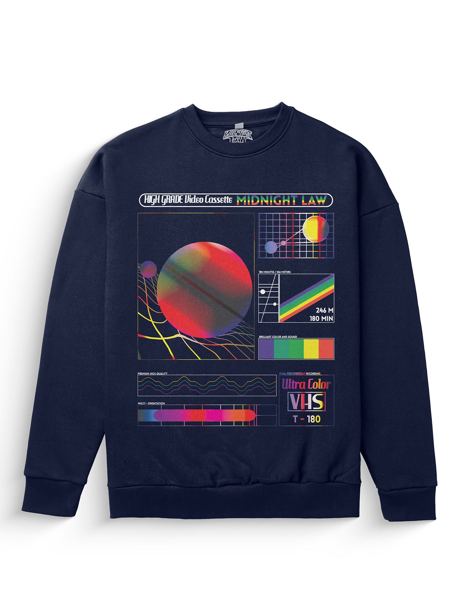 VHS Sweatshirt | Midnight LAW Clothing USA | Vintage Apparel Fashion - Midnight LAW India