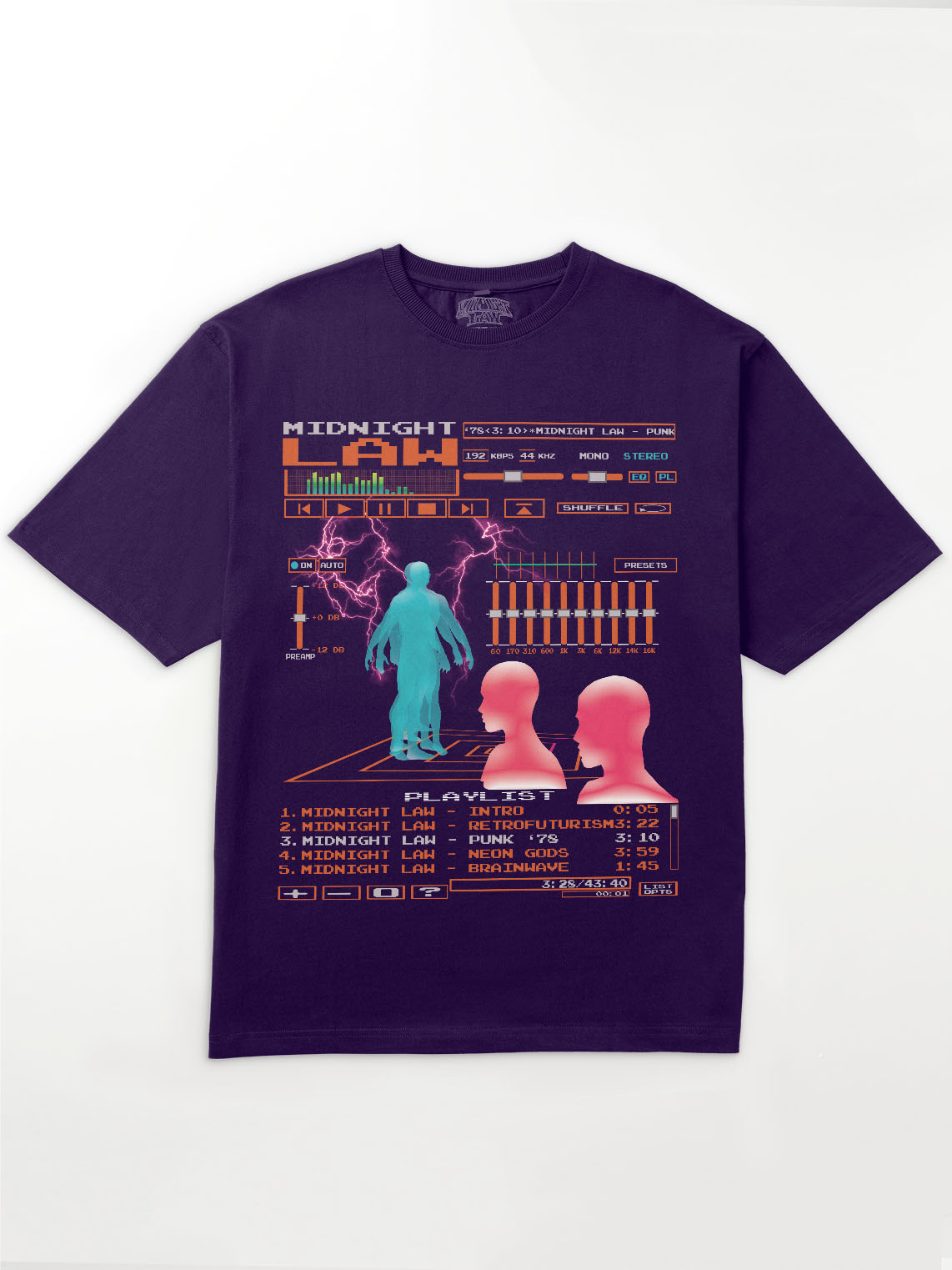 VHS Oversized T-Shirt | Midnight LAW India | Vintage Aesthetic | Oversized