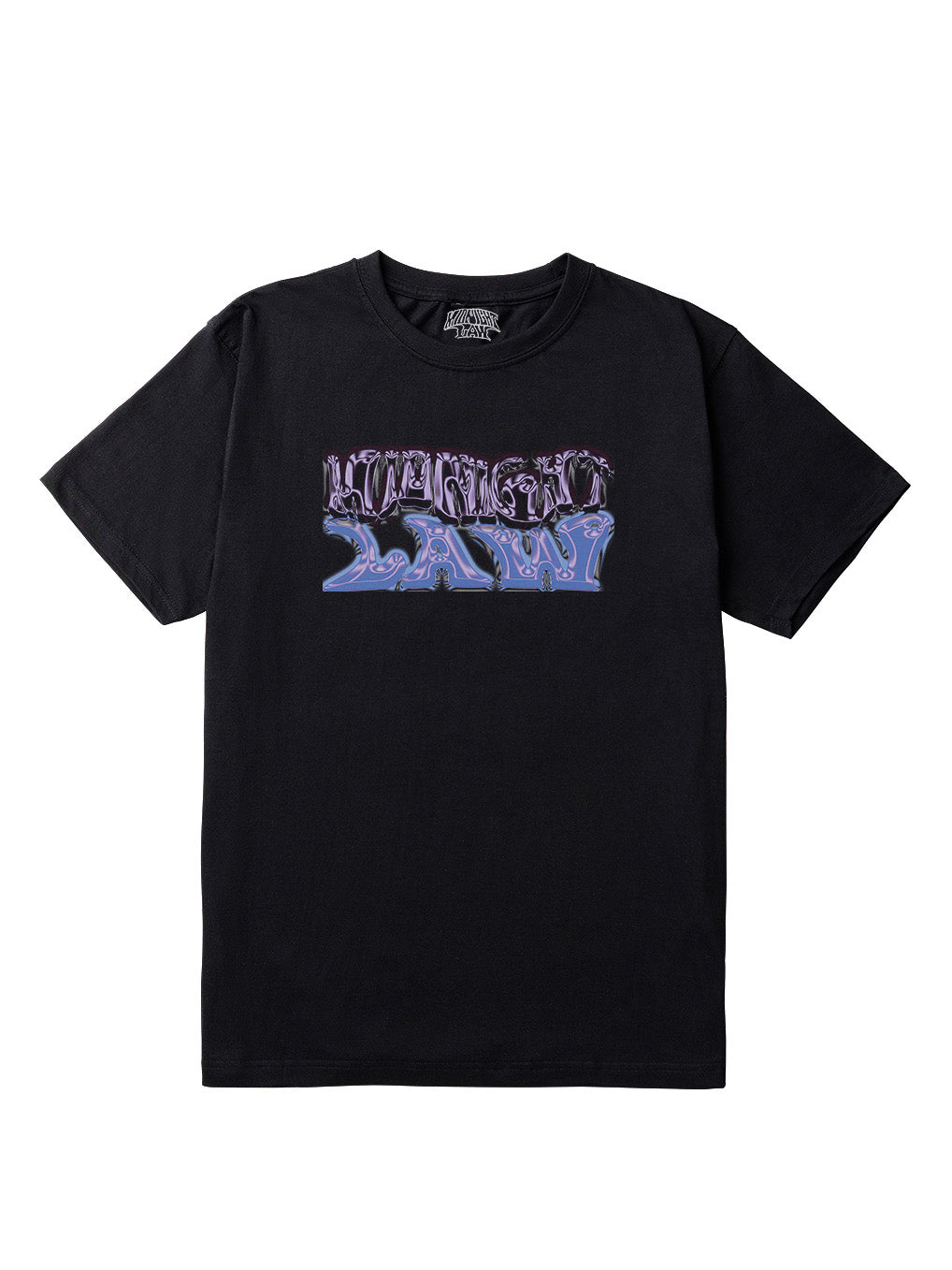Liquid Violet Regular Fit T-Shirt [Unisex] Midnight LAW India