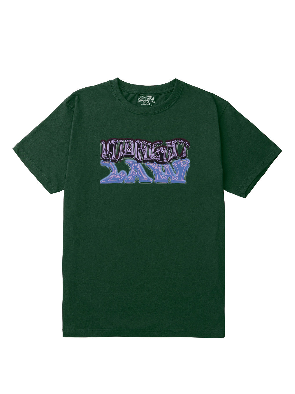 Liquid Violet Regular Fit T-Shirt [Unisex] Midnight LAW India